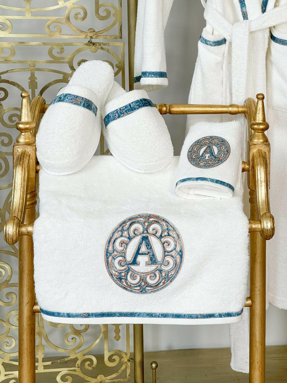 Personalized Monogram Luxury Plush Bath Robes for Men, Women & Couples