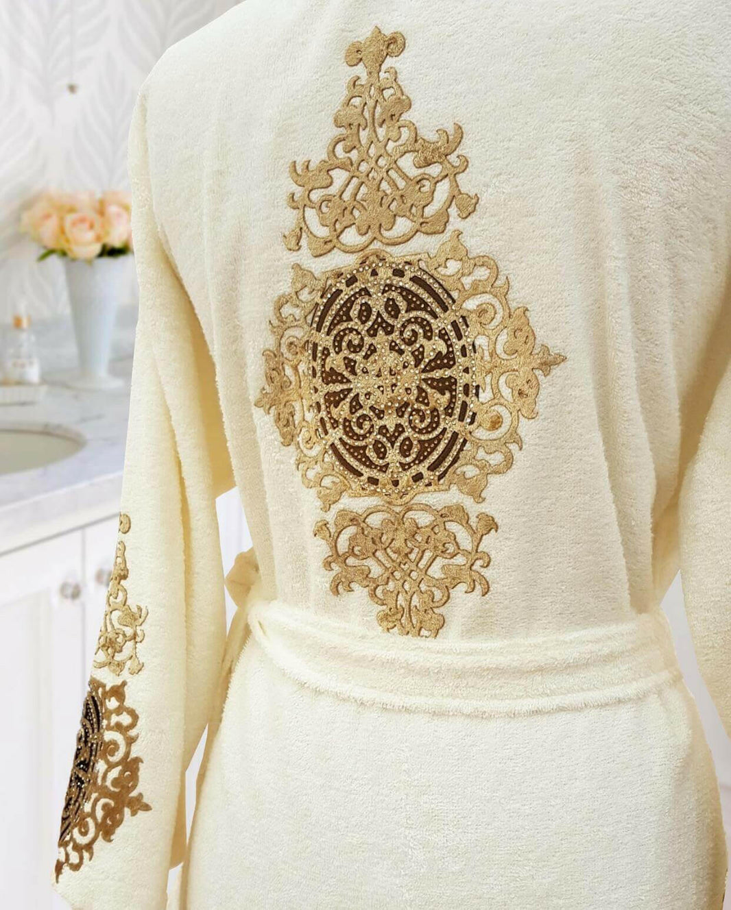 Women's Luxury Terry Robes & Gowns, Elegant, 100% Organic & Handmade